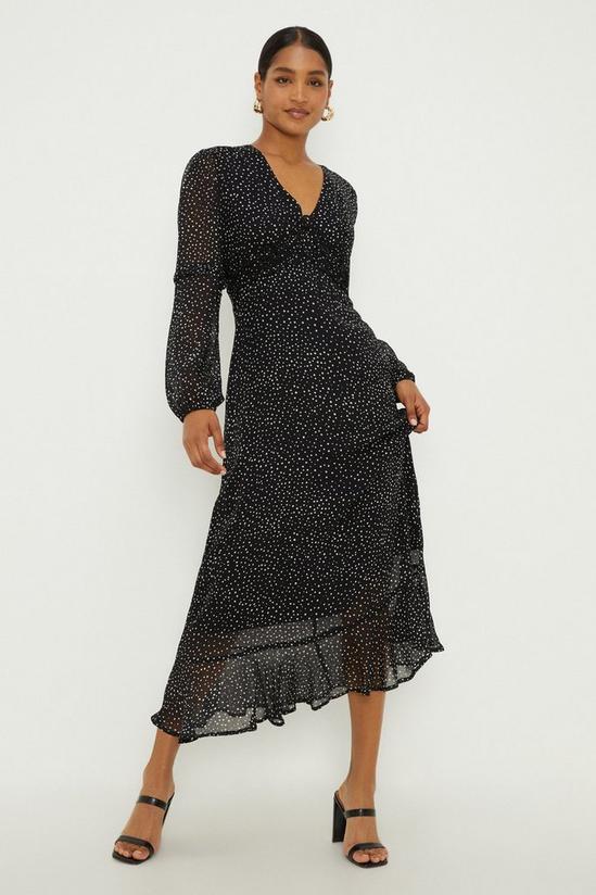 Oasis spot chiffon dress 2025 Oasis spot chiffon dress 2025